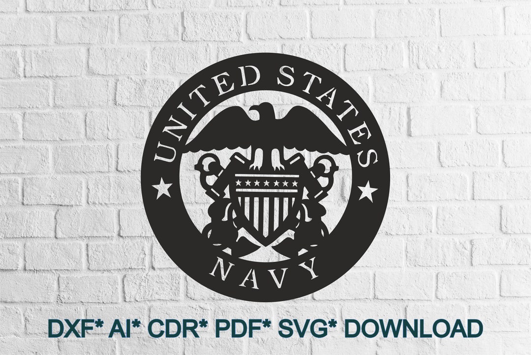 United States Navy SVG, Navy Cut File Laser, Dxf for Plasma, Eagle Cnc ...