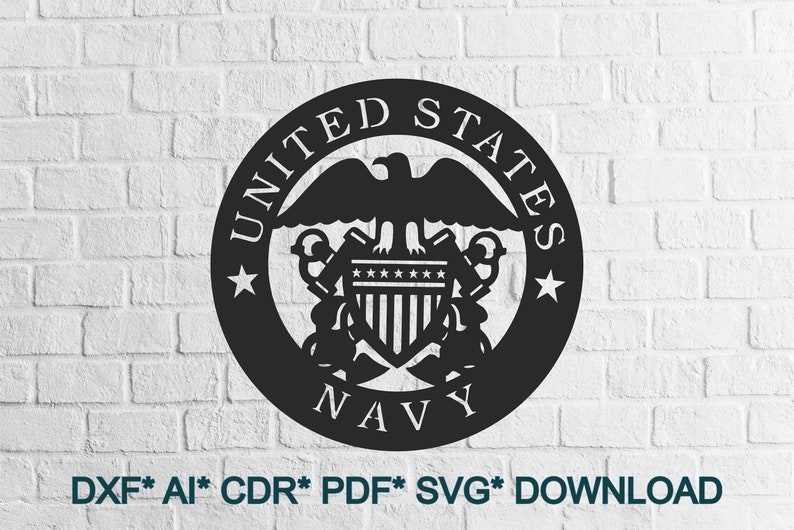 United States Navy SVG, Navy Cut File Laser, Dxf for Plasma, Eagle Cnc ...