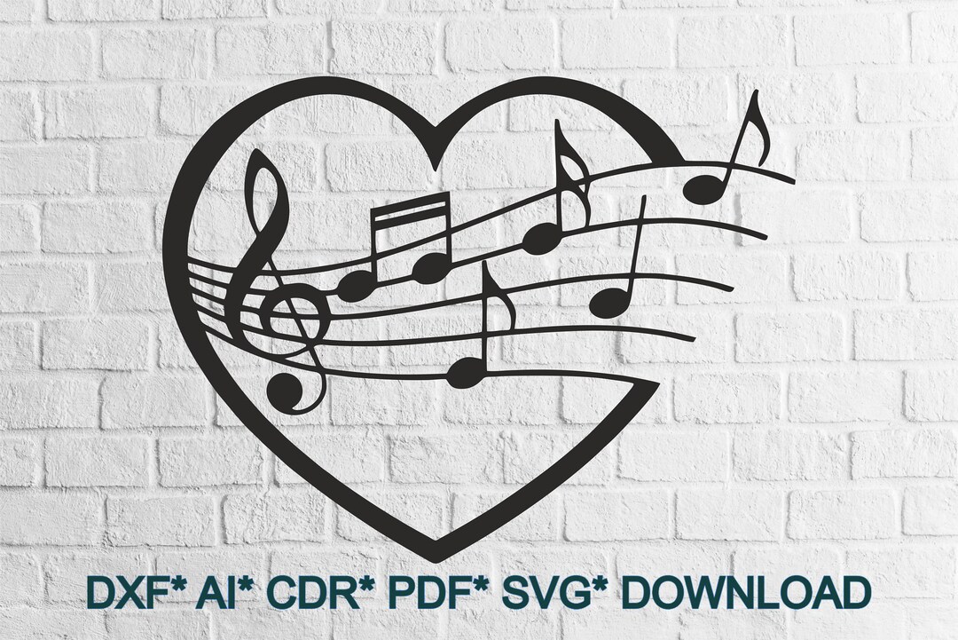 Music Note SVG, Music Cut File Laser, Dxf for Plasma, Note Cnc Wood ...