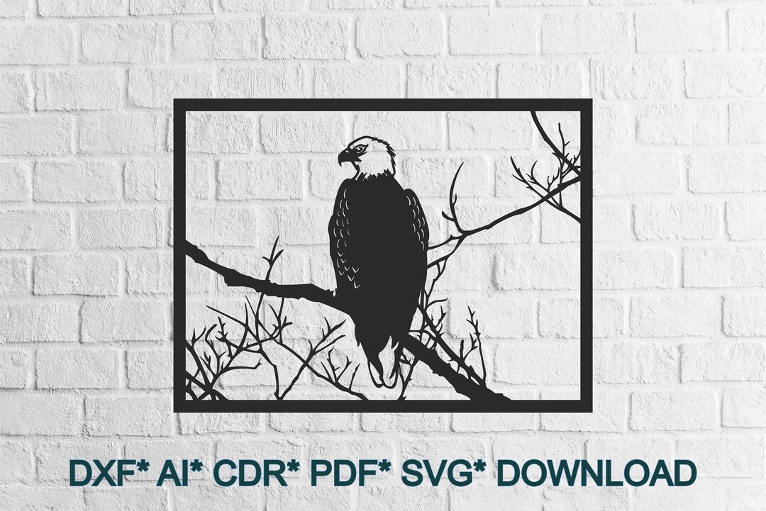 Crow SVG/DXF Bird Svgdxf Digital Download dxf, Svg, Pdf, Cdr, Ai Laser ...