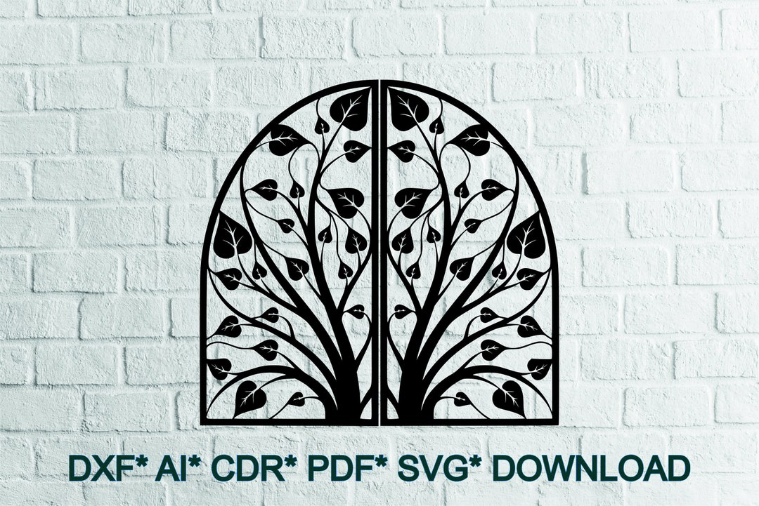 Leafs SVG Cut File, Cricut, Dxf Files for Plasma, Wood Cut Files, Dxf ...