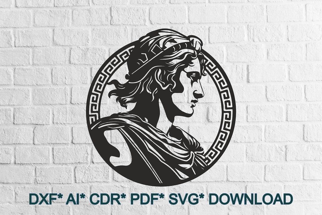 Alexander the Great SVG/DXF Digital Download dxf, Svg, Pdf, Cdr, Ai ...
