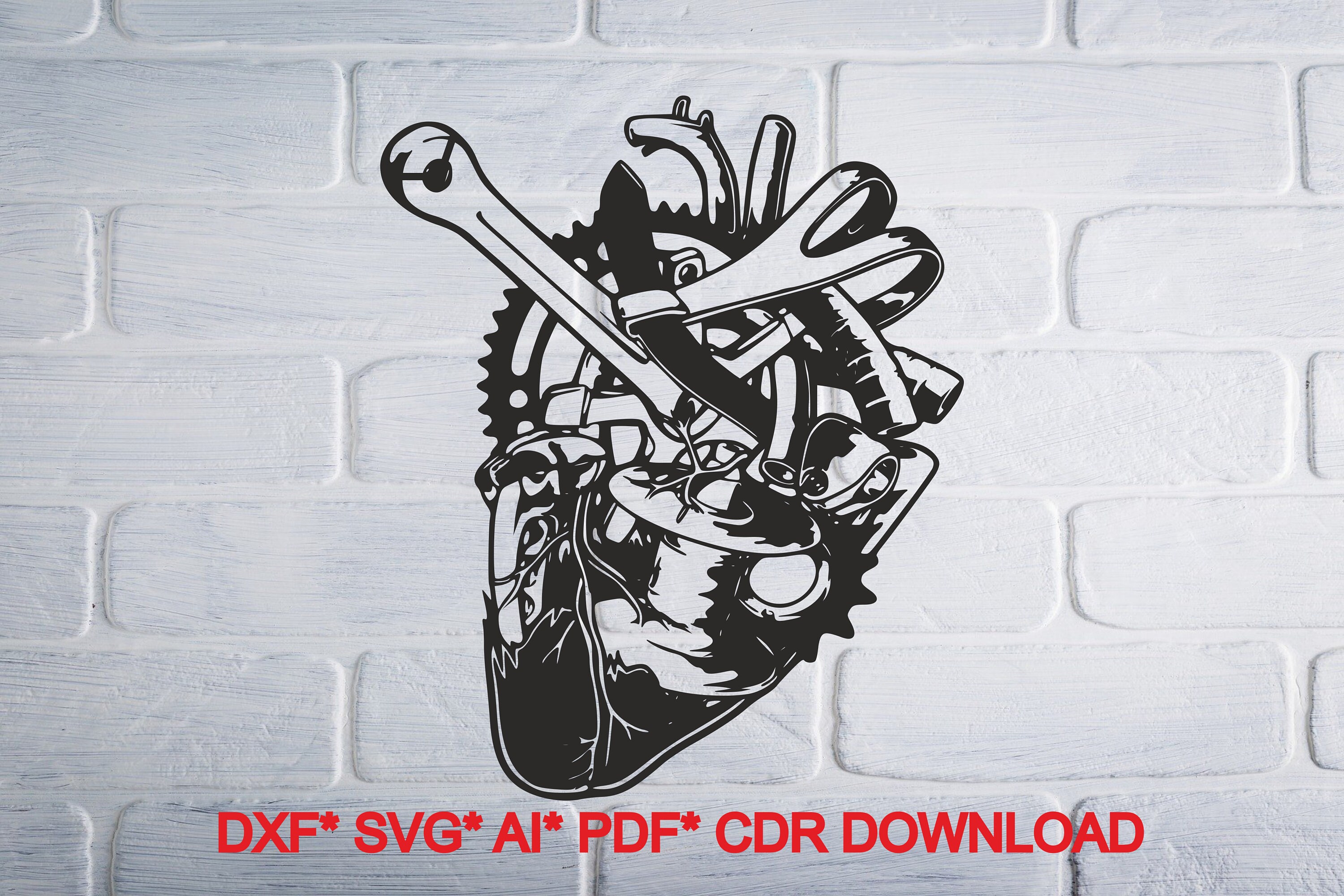 Heart SVG/DXF Digital Download dxf, Svg, Pdf, Cdr, Ai Laser CNC Plasma ...