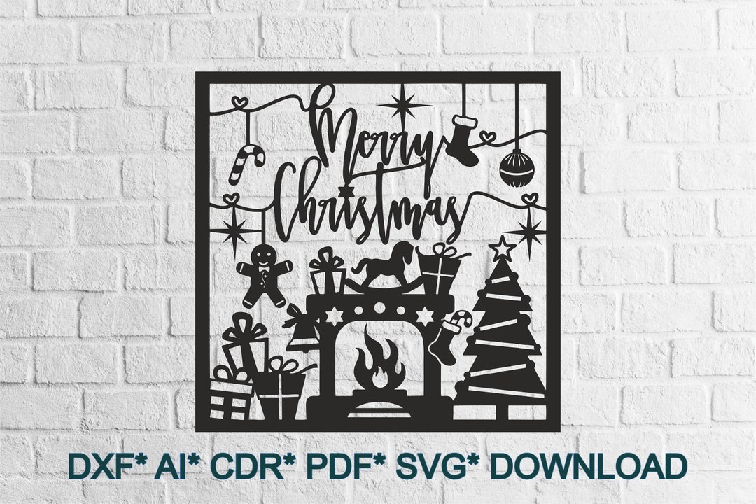 Christmas SVG/DXF Digital Download dxf, Svg, Pdf, Cdr, Ai Laser CNC ...