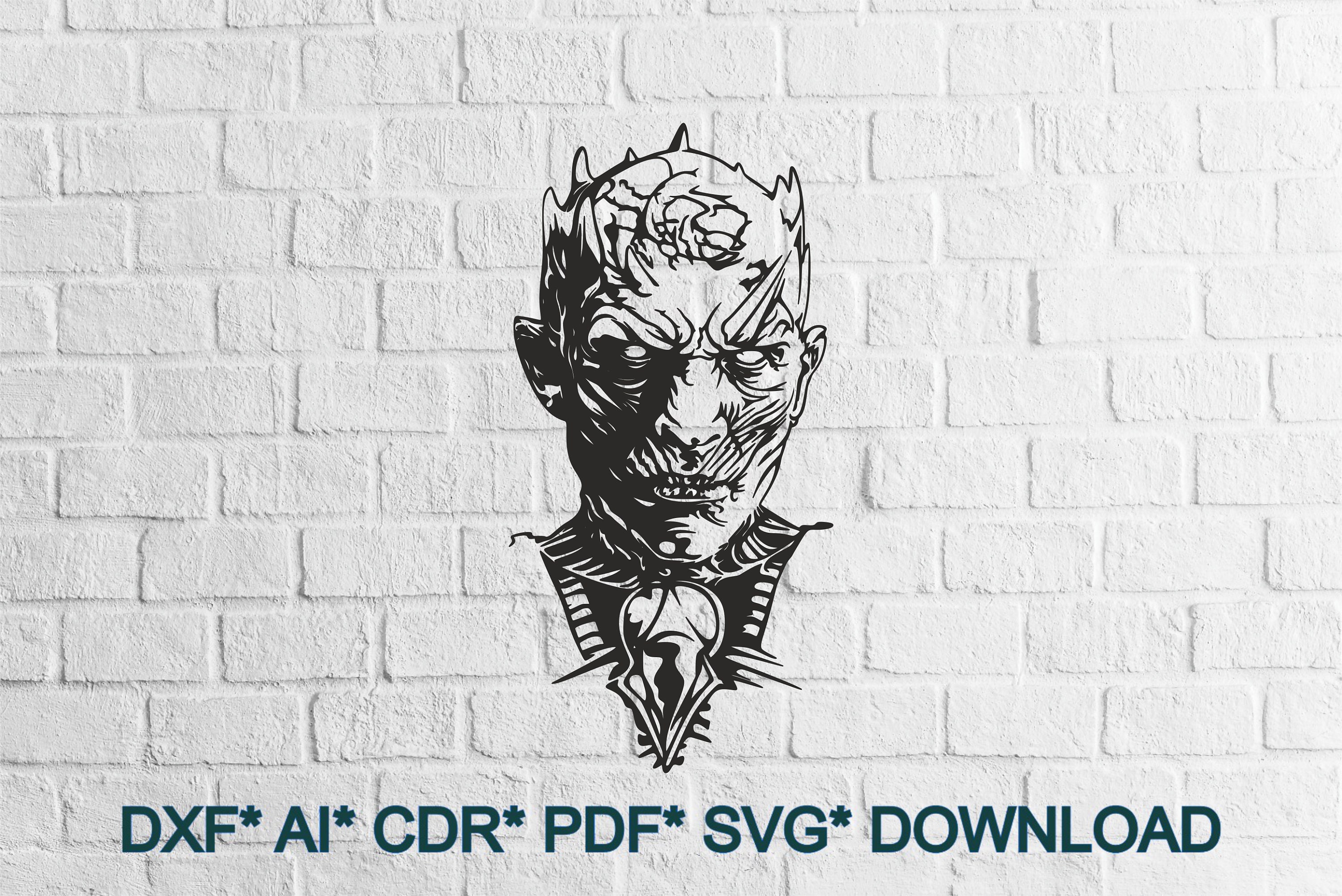 White Walker SVG, Thrones Cut File Laser, Dxf for Plasma, Night King ...
