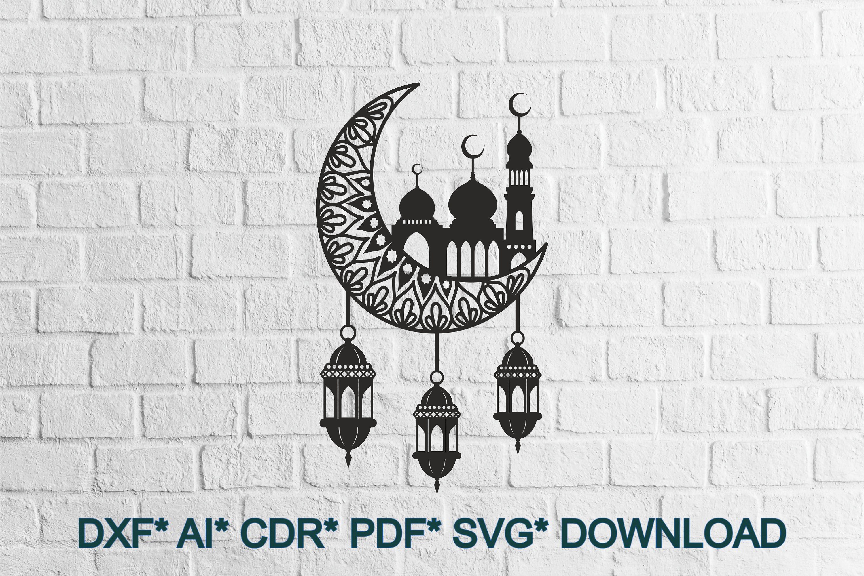 Moon - SVG/DXF - Moon Svg\dxf - Digital Download (dxf, Svg, Pdf, Cdr ...