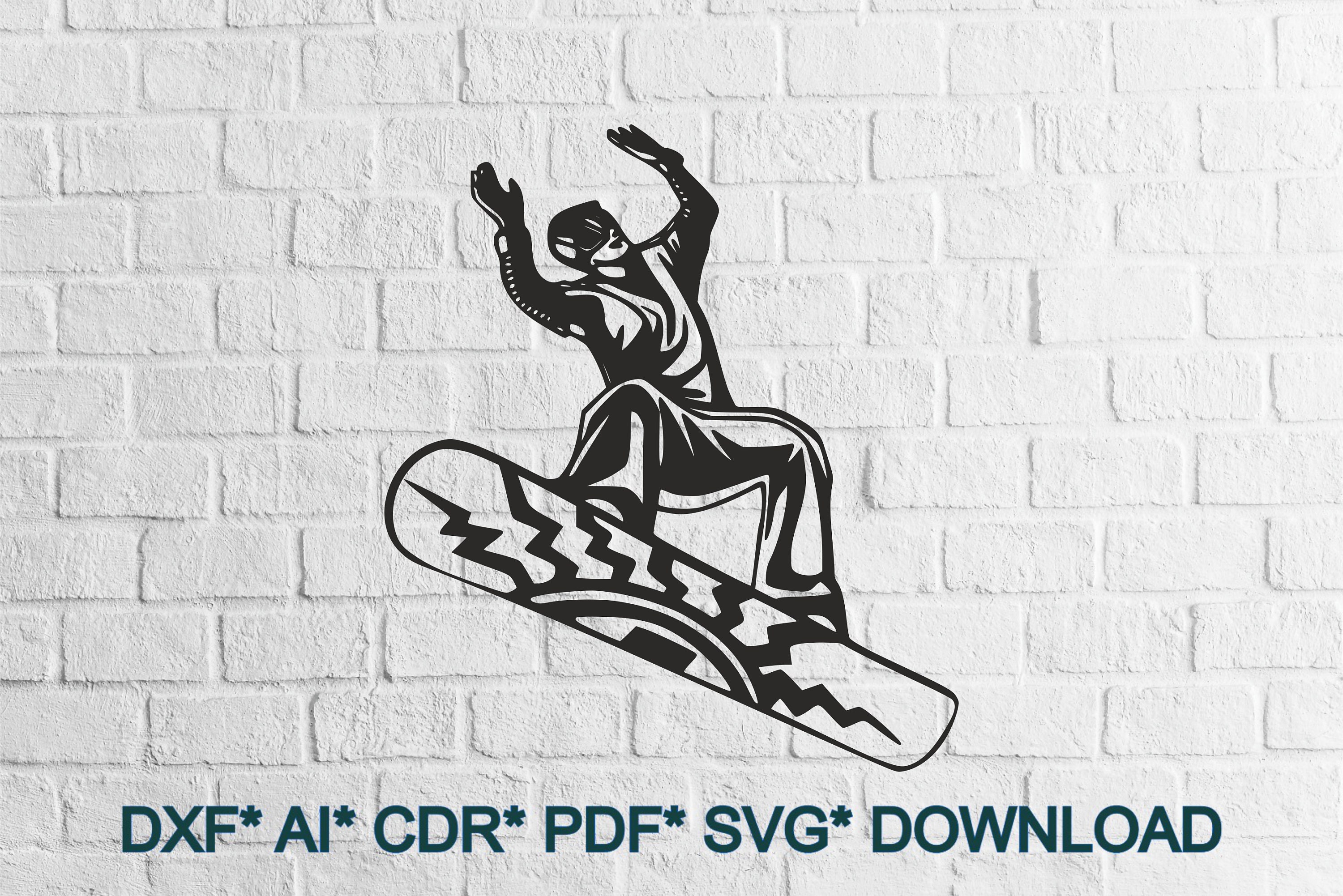 Skateboard SVG, Sport Cut File Laser, Dxf for Plasma, Thrill Cnc Wood ...