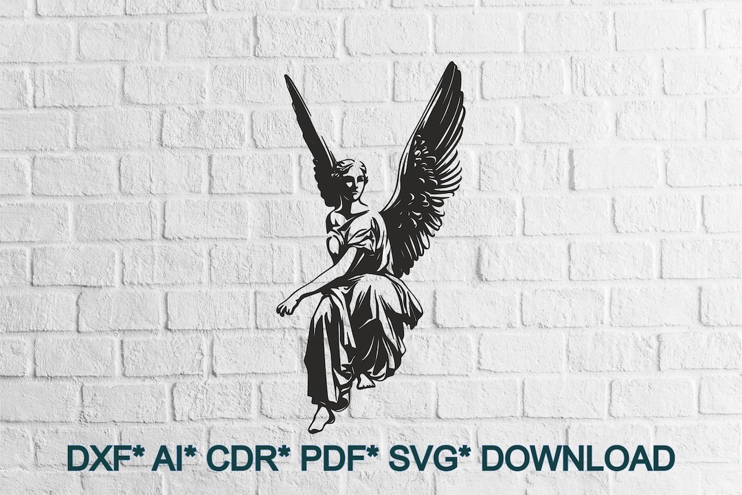 Michael SVG, Angel Cut File Laser, Dxf for Plasma, Archangel Cnc Wood ...