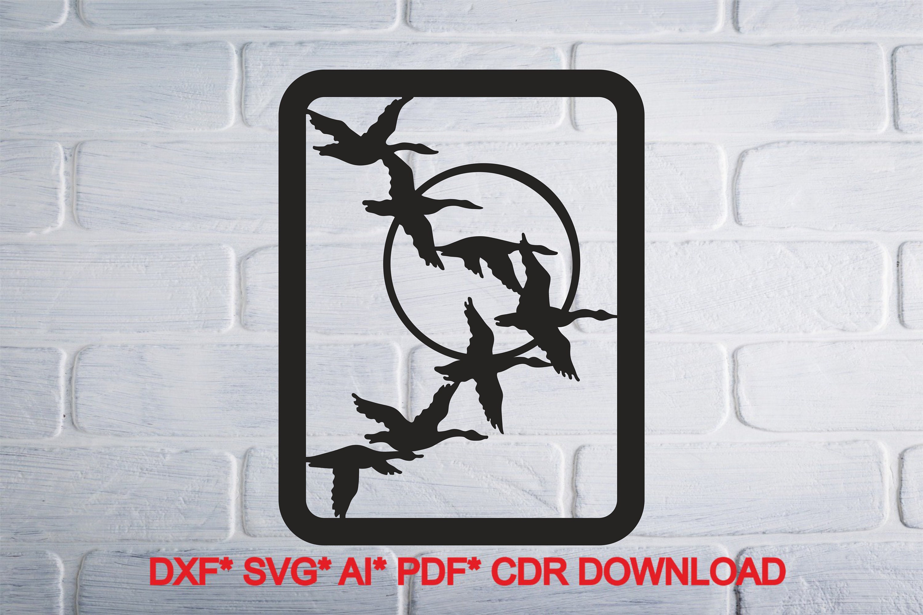 Bird SVG/DXF Animal Svgdxf Digital Download dxf, Svg, Pdf, Cdr, Ai ...