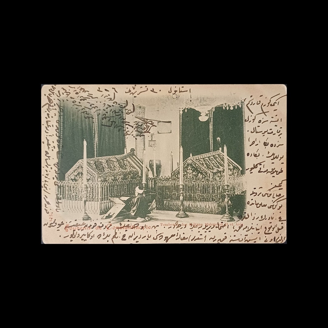 A Rare Postcard From the Ottoman Era Featuring a Man in - Etsy