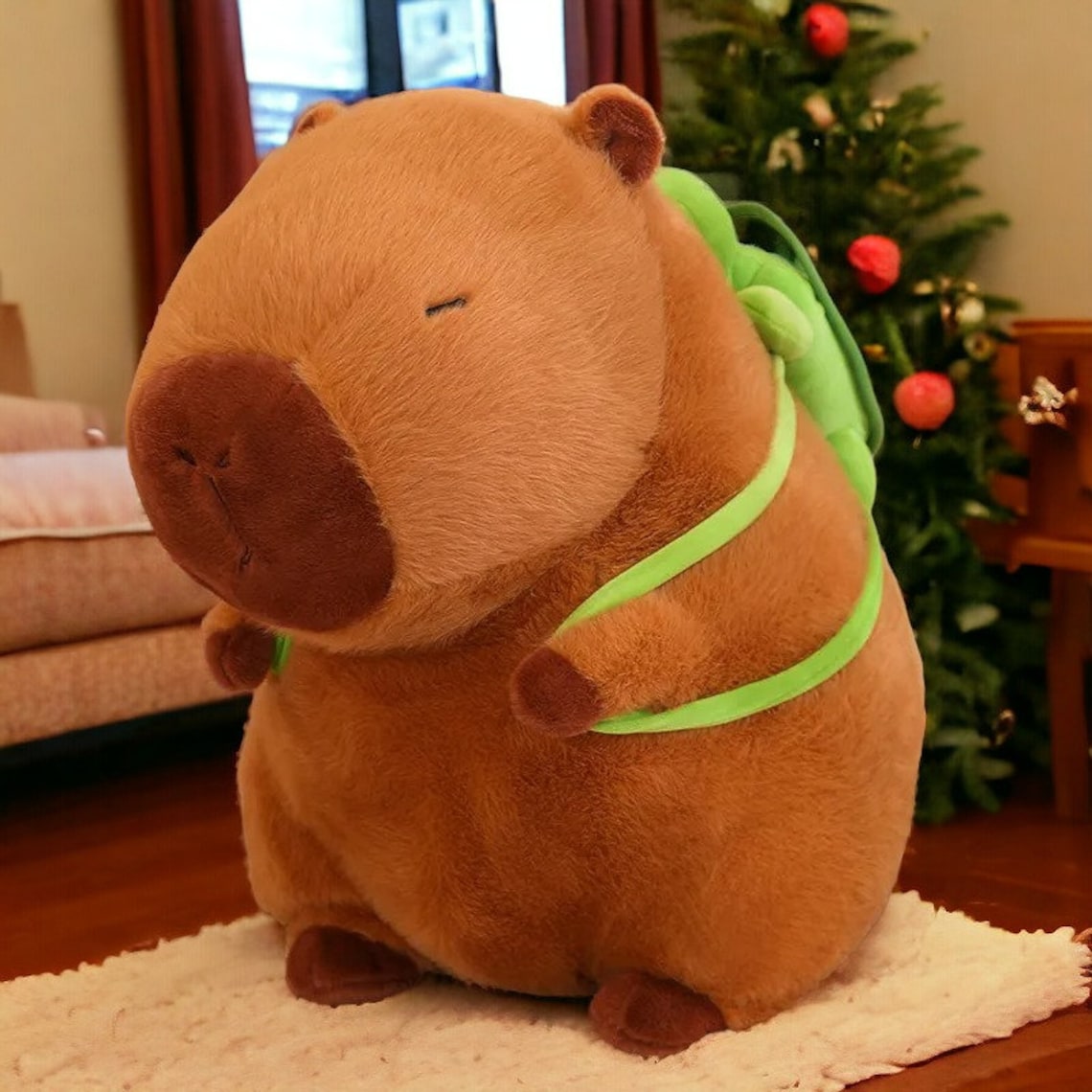 Kawaii Capybara Plush With Turtle for Children, Butter Plush Toy ...