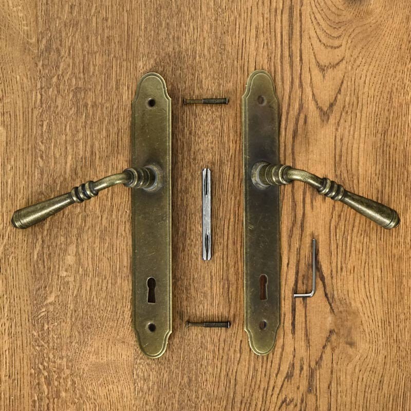 Old English Style Antique Lever Door Handles DEVON, Key Operated Lever ...