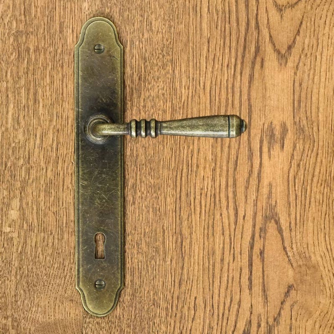 Old English Style Antique Lever Door Handles DEVON, Key Operated Lever ...