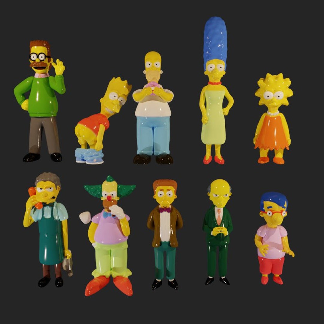 Simpsons STL, Simpsons STL Files for 3D Printing, Simpsons 3D Model - Etsy