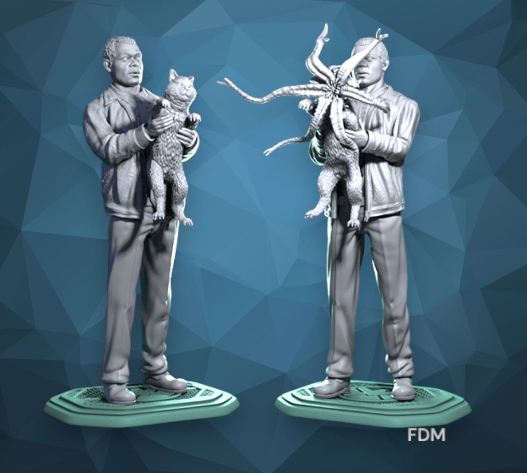 Nick Fury & Cat STL, Nick Fury 3D Model Print Files, Nick Fury ...