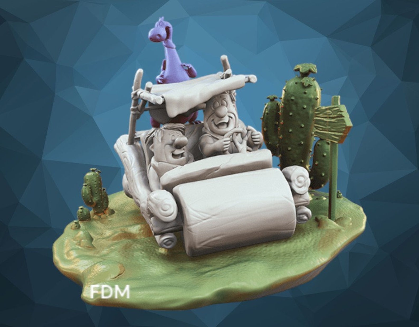 The Flintstones 3D Model Print Files, the Flintstones STL Model ...