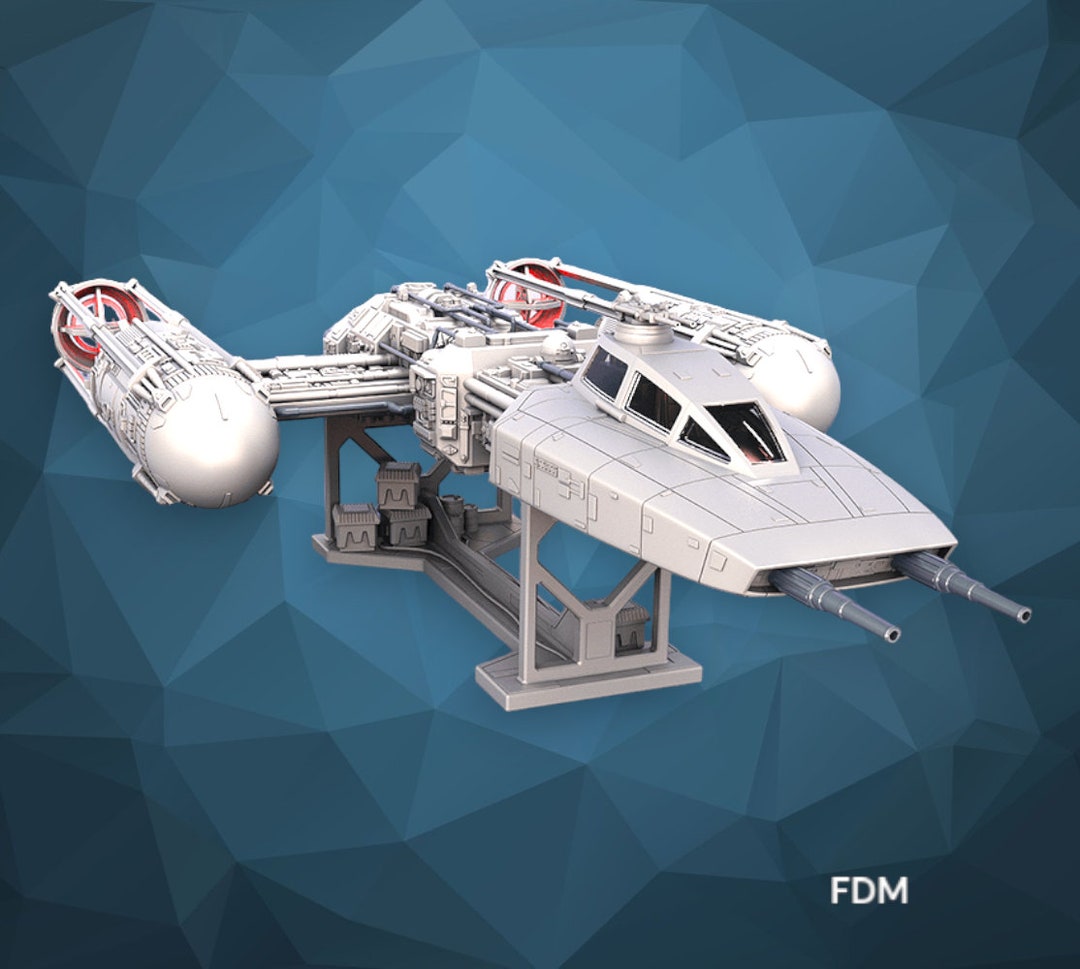 Y-wing Starfighter 3D Model Print Files, Y-wing Starfighter STL Model ...