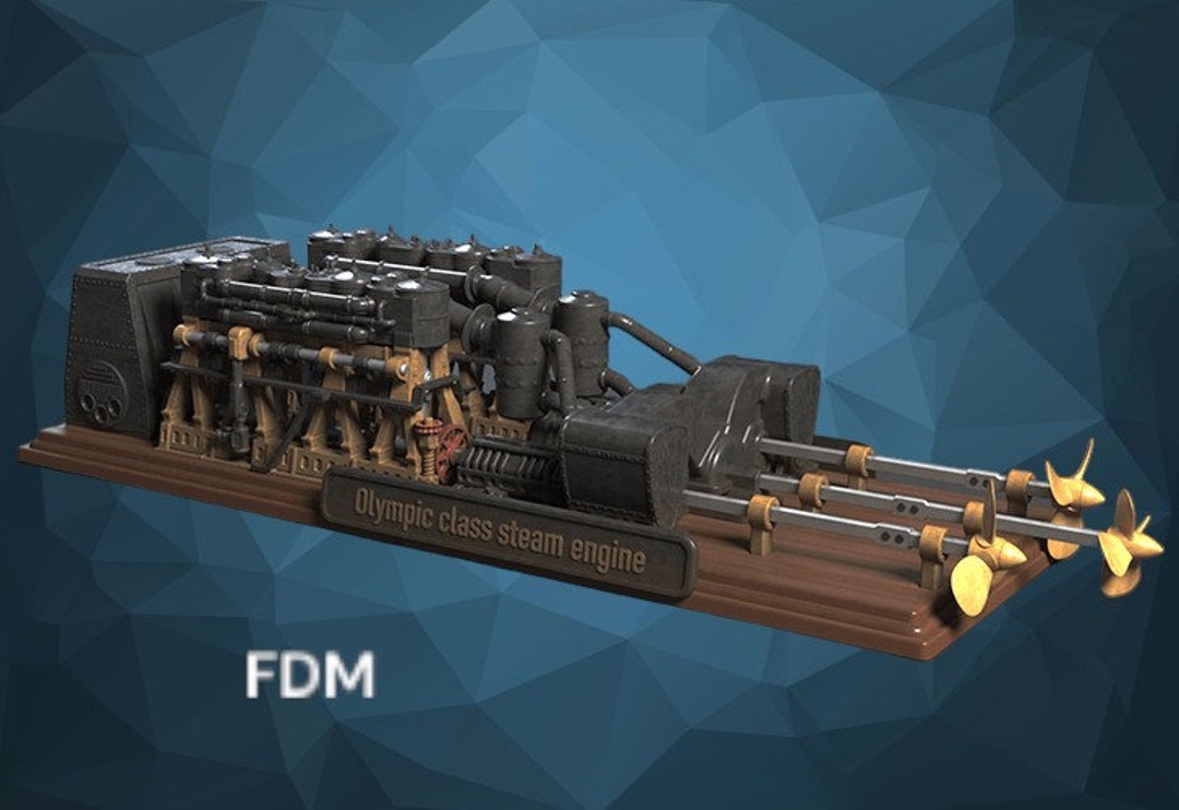 Olympic Class Steam Engine 3D Model Print Files, Titanic Steam Engine ...