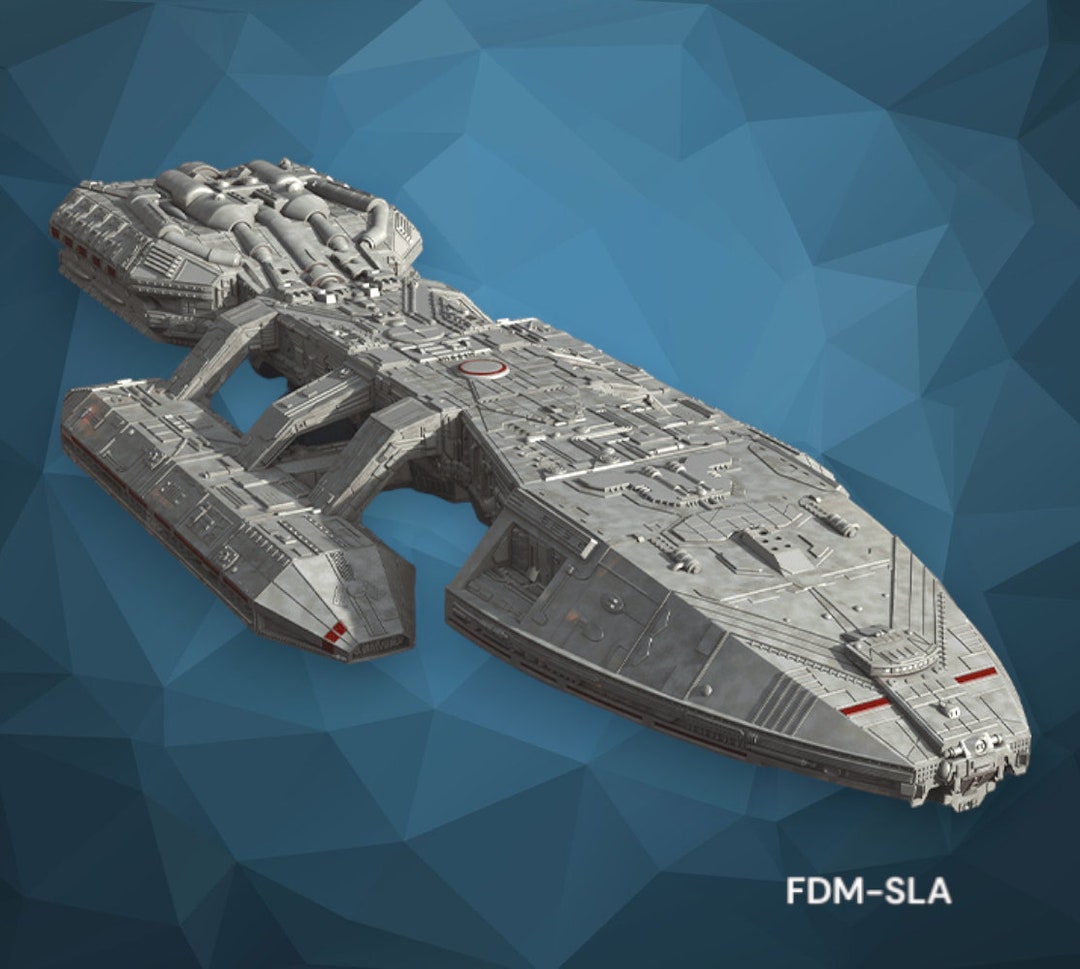 Battlestar Galactica STL, 1978 Spacehip 3D Model Print Files, 1978 ...