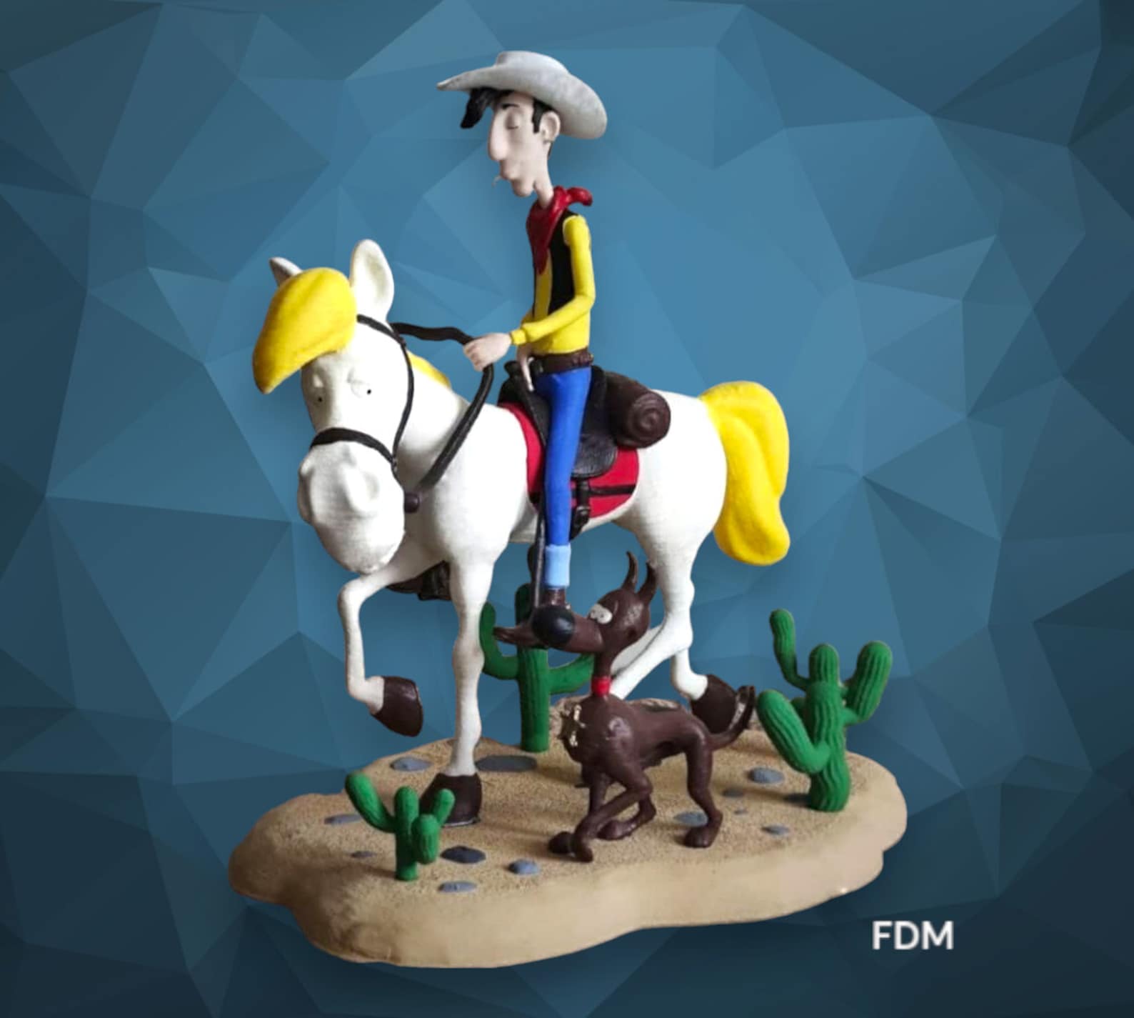 Lucky Luke STL, Lucky Luke 3D Model Print Files, Lucky Luke Miniature1 ...