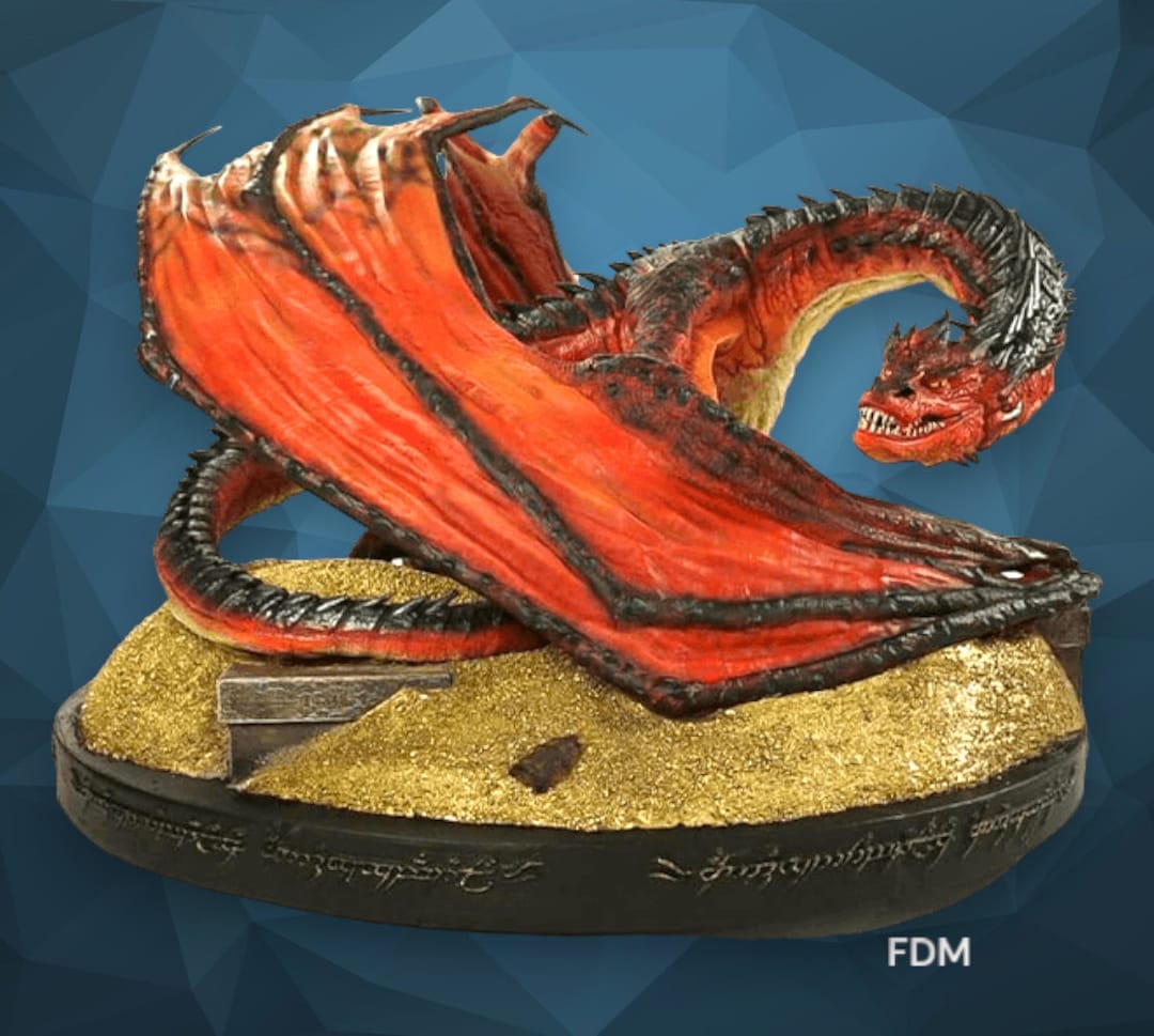Smaug the Golden STL, Smaug 3D Model Print Files, Smaug Miniature1 - Etsy
