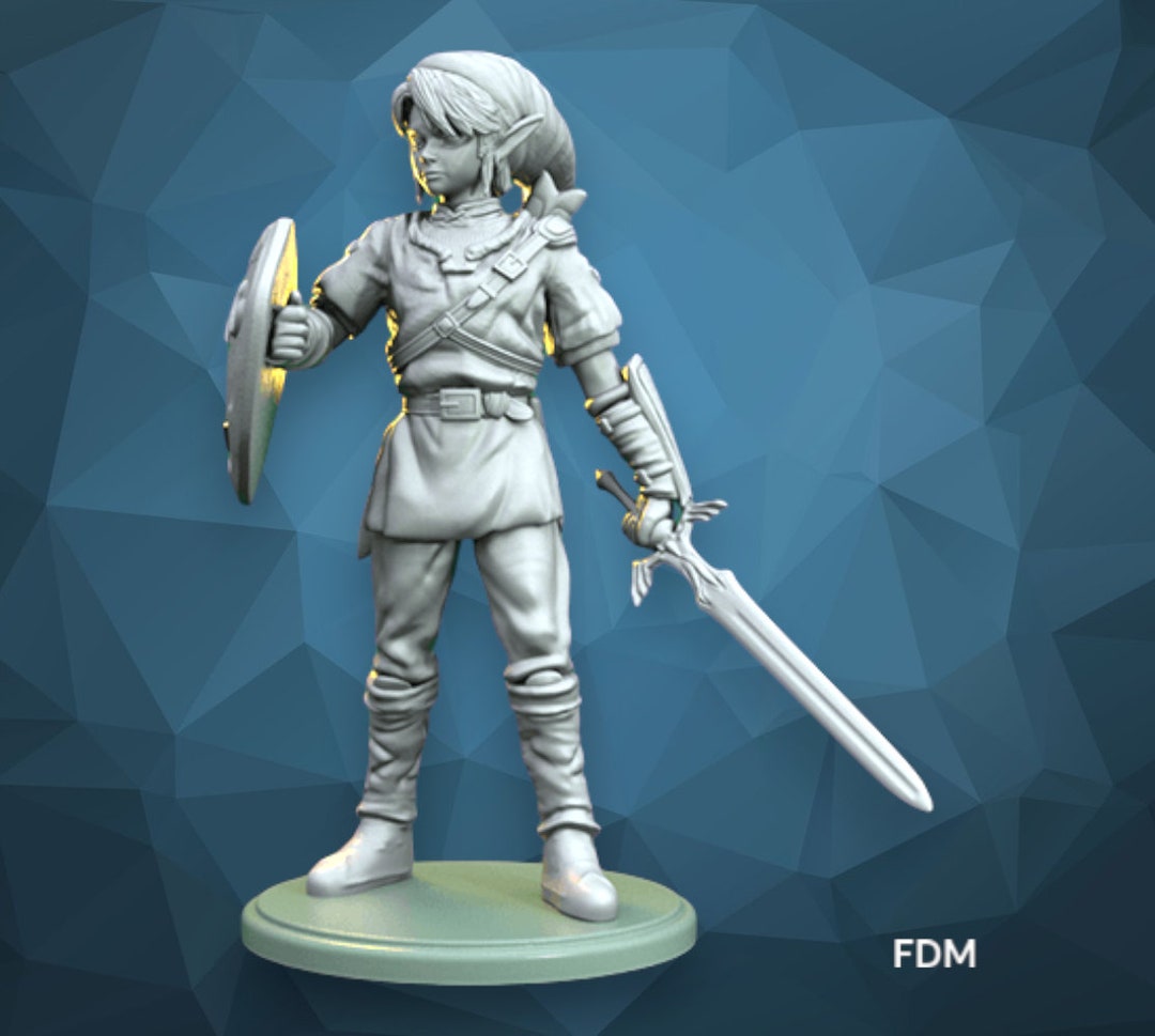 Zelda Link STL, Zelda Link 3D Model Print Files, Zelda Link Miniature1 ...