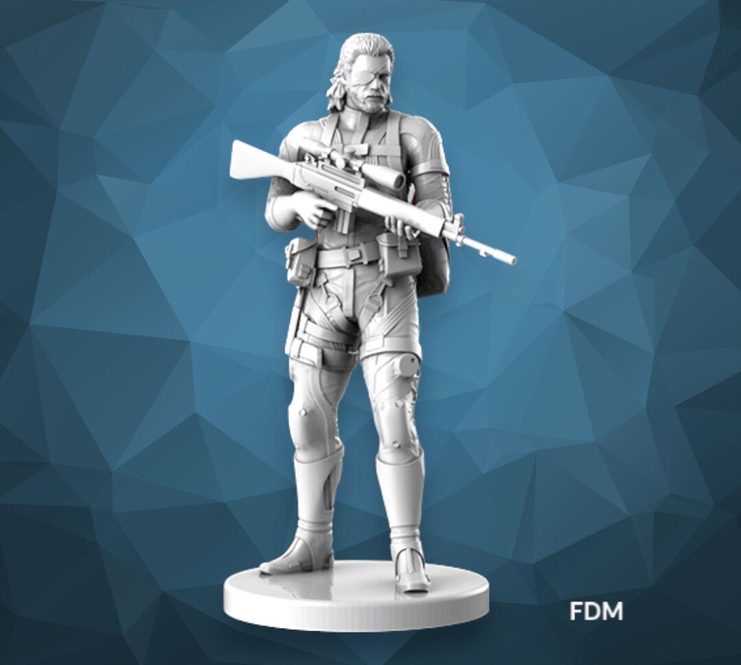 Metal Gear STL, Big Boss 3D Model Print Files, Big Boss STL Model, Big ...