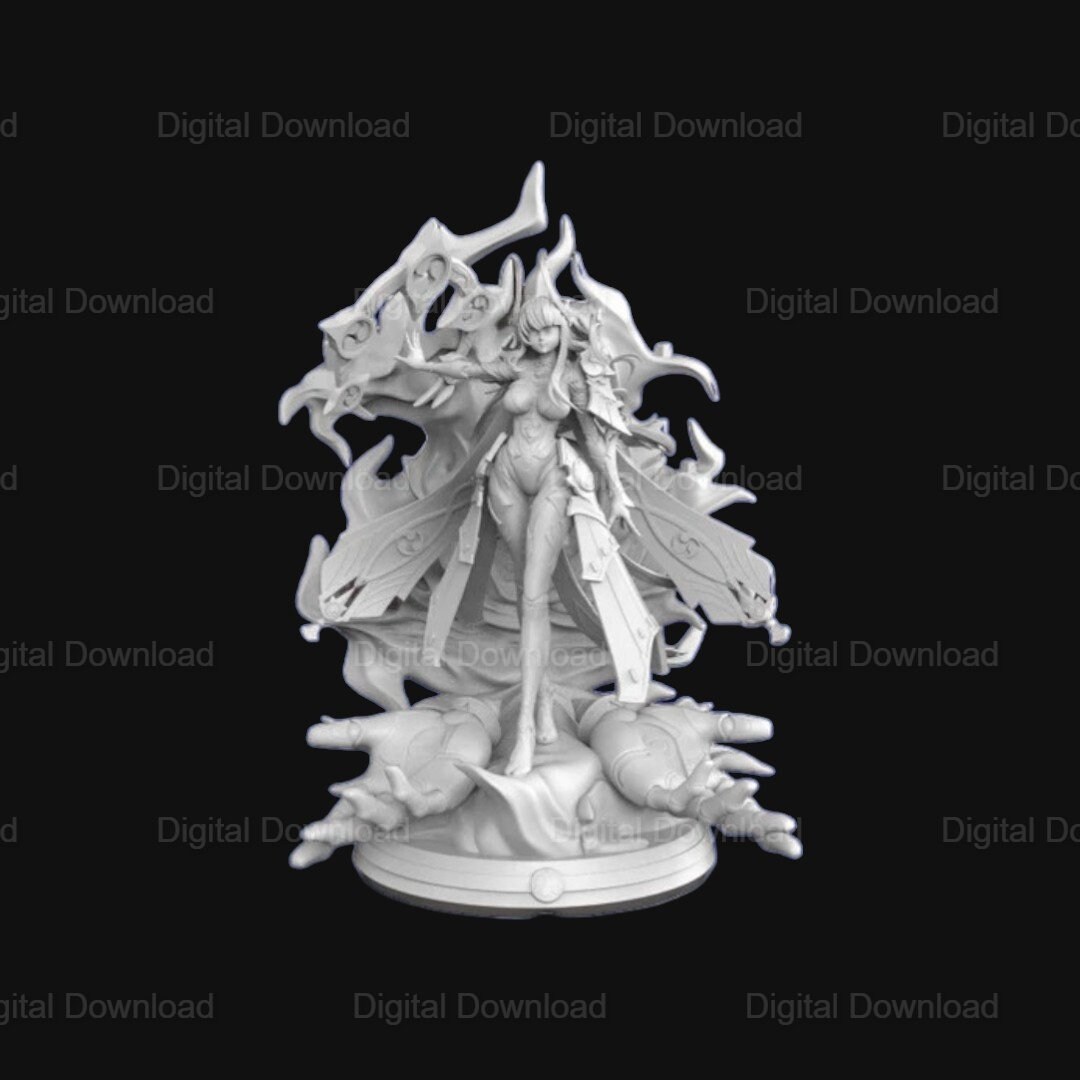 Raiden Shogun STL, Raiden Shogun 3D Model Print Files - Etsy