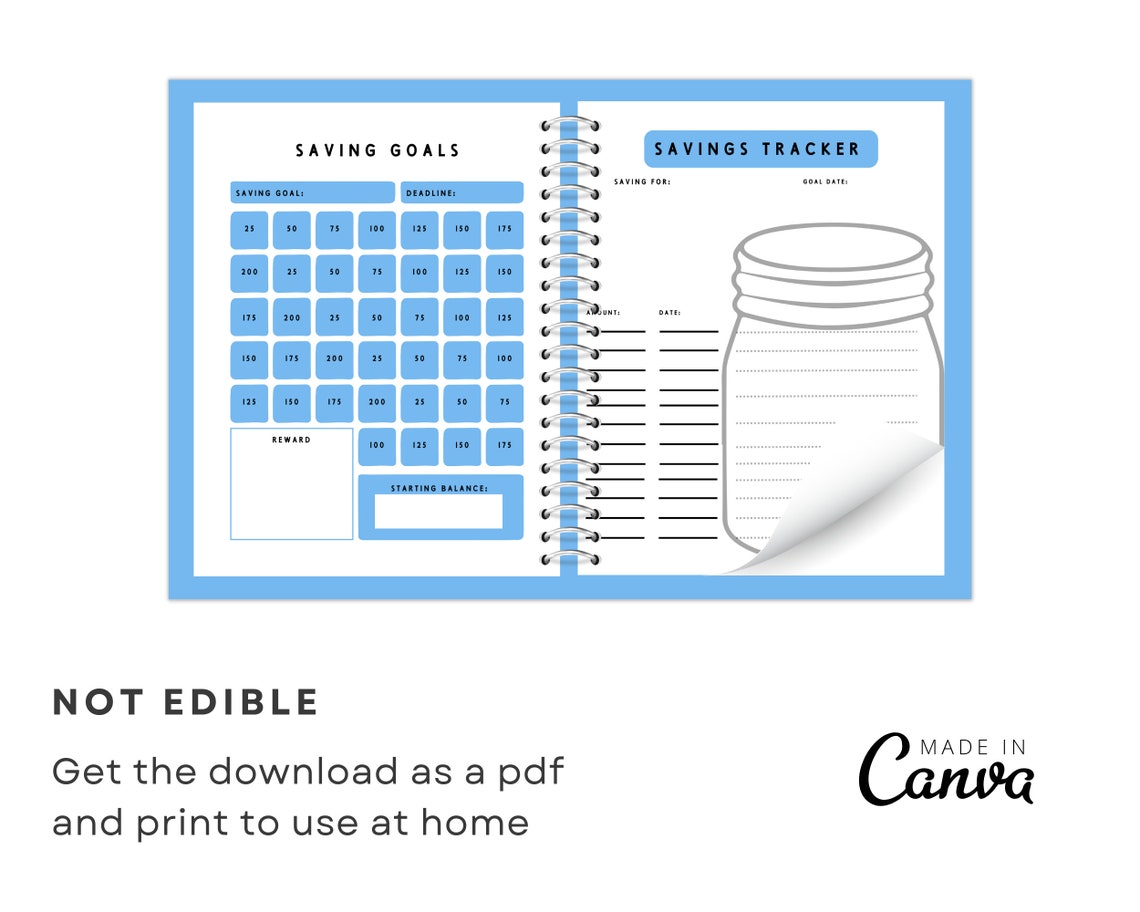Monthly Budget Planner Printable | Financial Diary | Monthly Budget ...