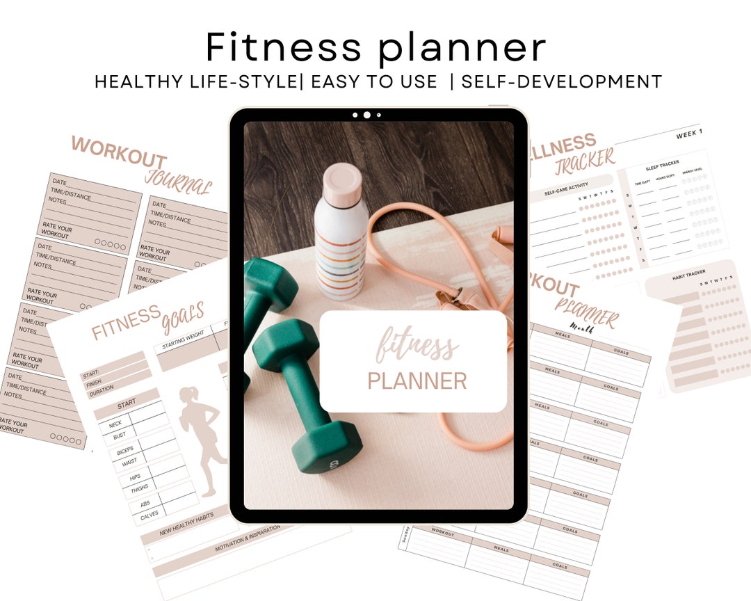Fitness Planner | 12-week Challenge & Wellness Planner | Achieve Your ...