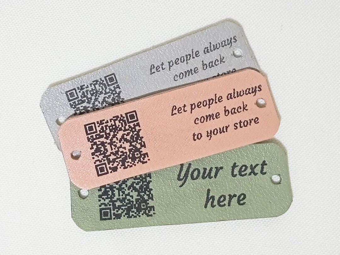 Personalized Leather Labels, Custom Leather Name Tag, Gift Name Tag ...