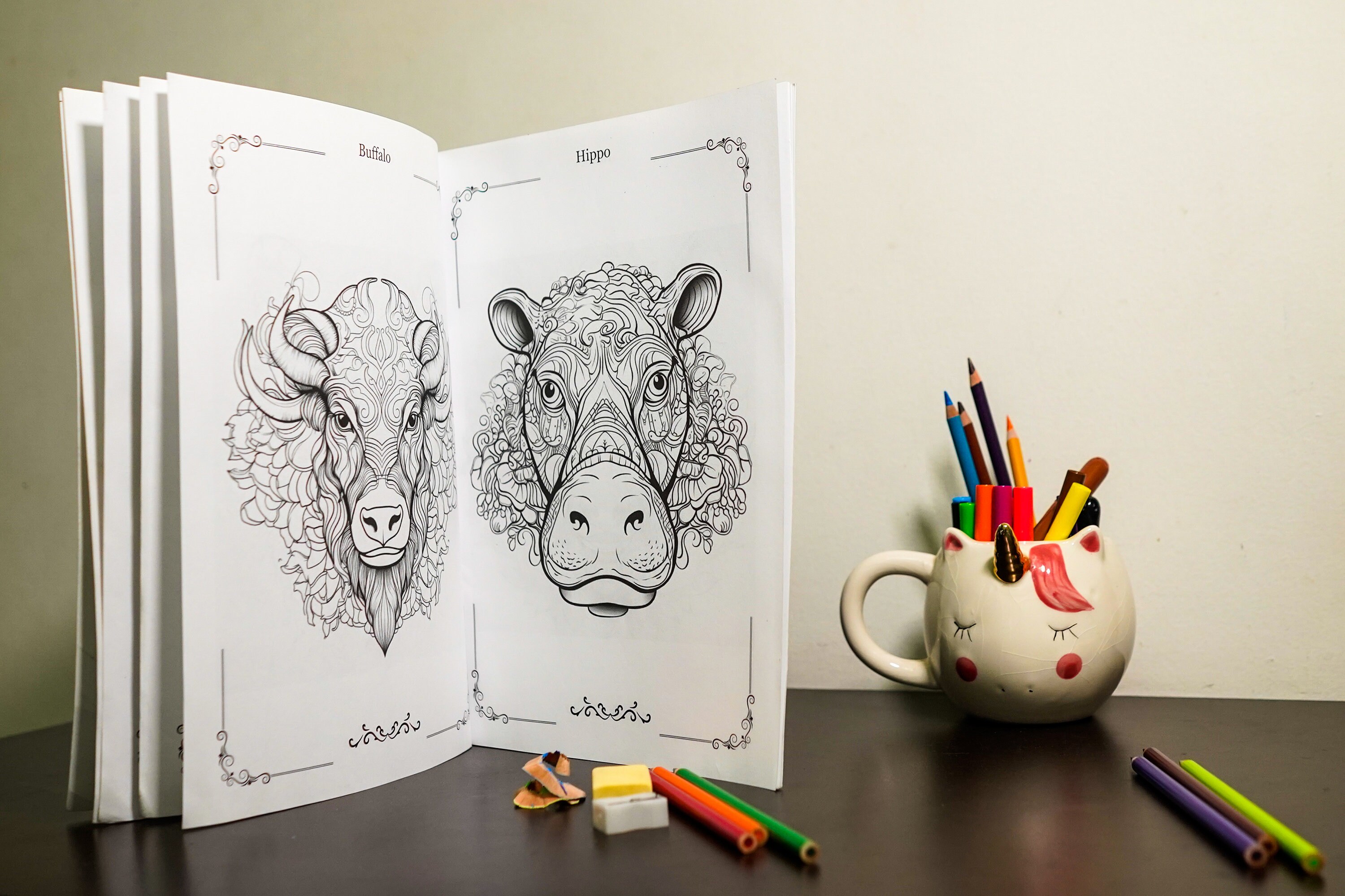 E-book Colors of Africa, Digital Coloring Book for Adults, Mindfulness ...