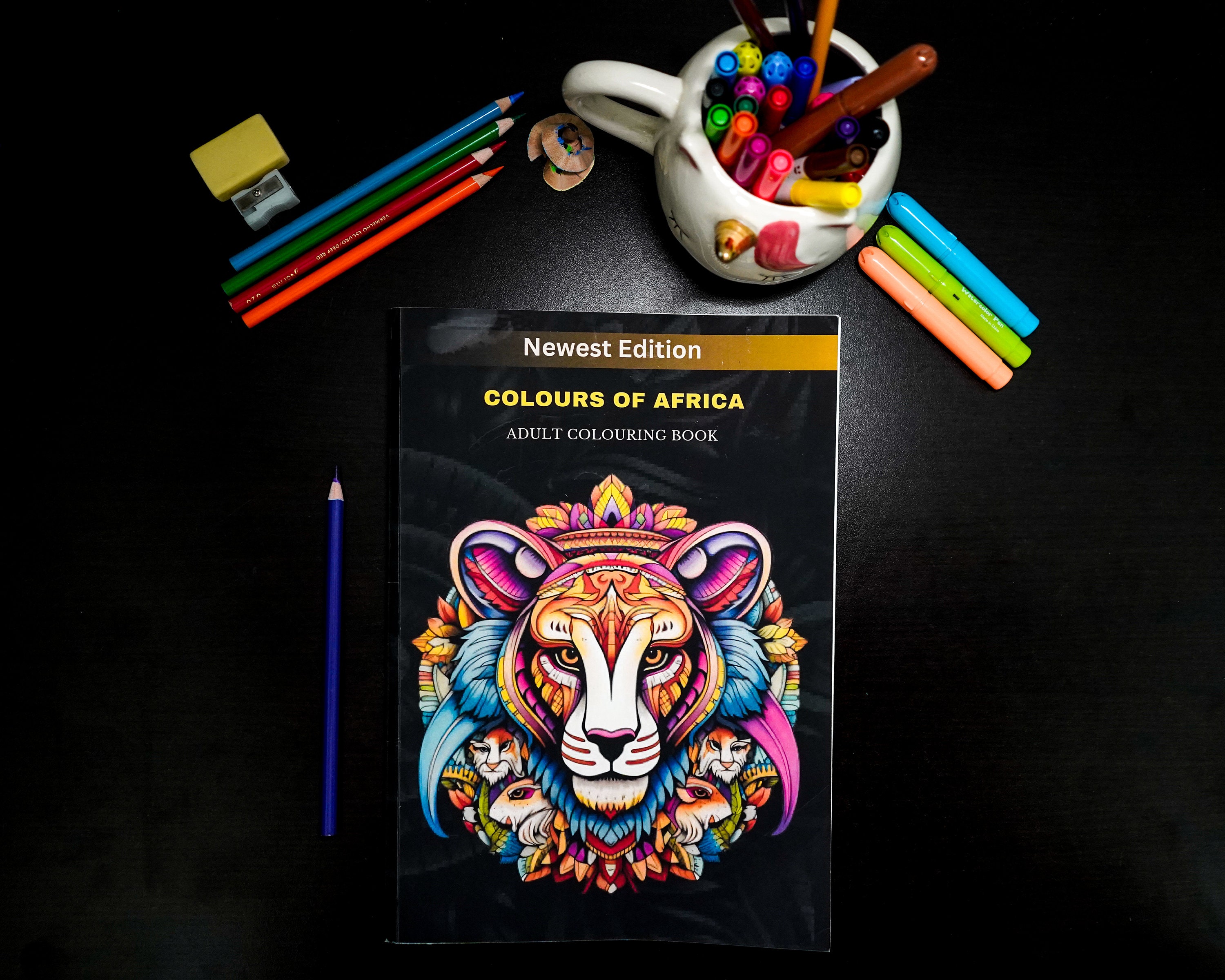 E-book Colors of Africa, Digital Coloring Book for Adults, Mindfulness ...