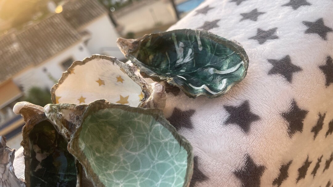 Oyster Shells Trinket Pots - Etsy