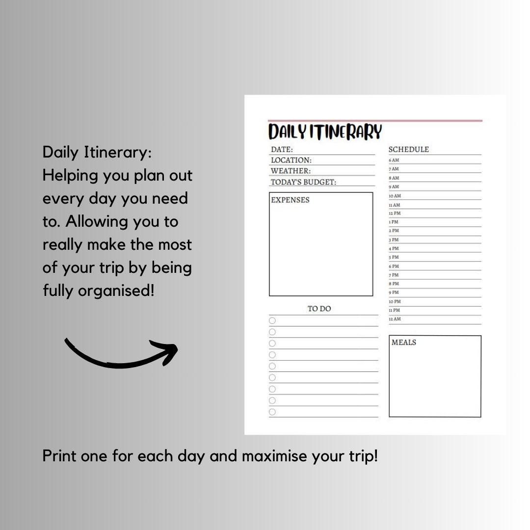 Weekend Planner Printable, Digital Staycation Planner, Long Weekend ...