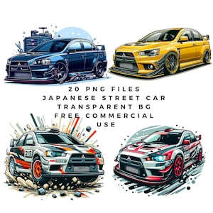 25 Cartoon Japanese Car Evolution PNG Clipart, Art Png Bundle,legendary ...