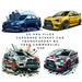 25 Cartoon Japanese Car Evolution PNG Clipart, Art Png Bundle,legendary ...