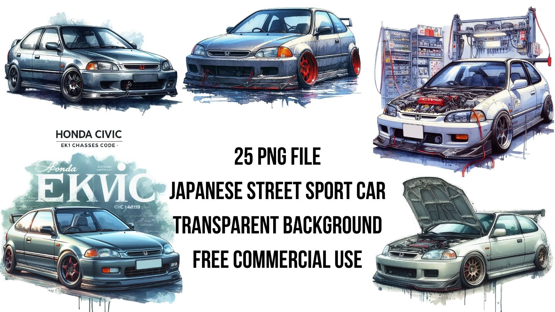25 Japanese Hot Hatch JDM Car PNG Clipart, Japanese Car, Watercolor Car ...