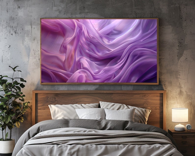 Purple Abstract Wall Art DIGITAL DOWNLOAD Purple Abstract Print Purple ...
