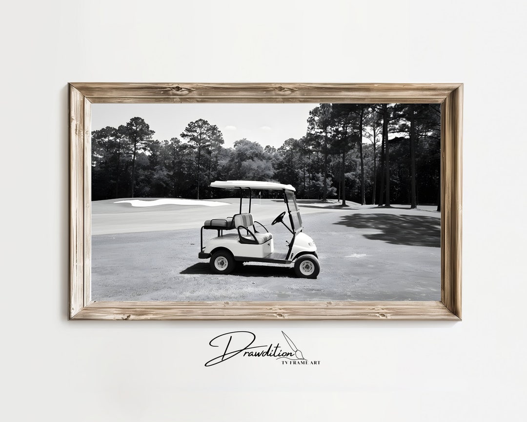 Frame TV Art Golf Cart Digital Download Frame TV Art Golf Course Frame ...