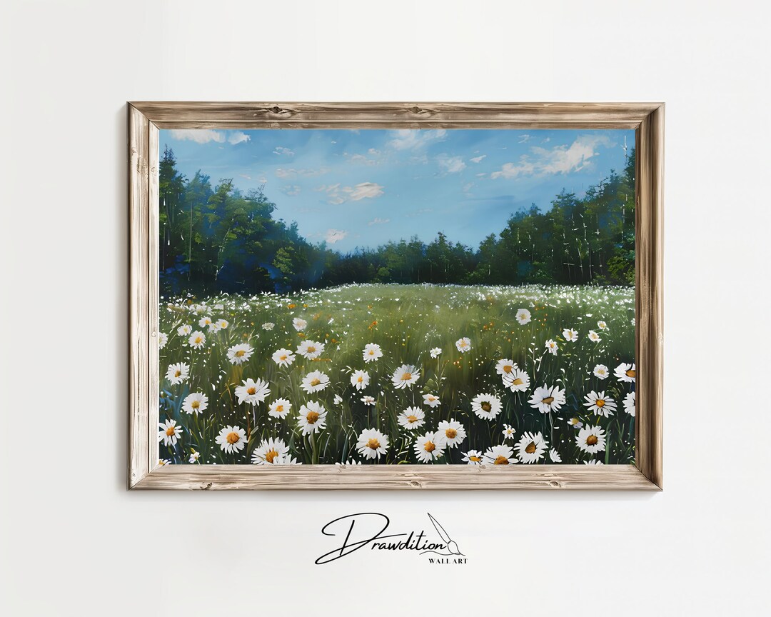 Meadow Wall Art DIGITAL DOWNLOAD Spring Meadow Art Meadow Landscape ...