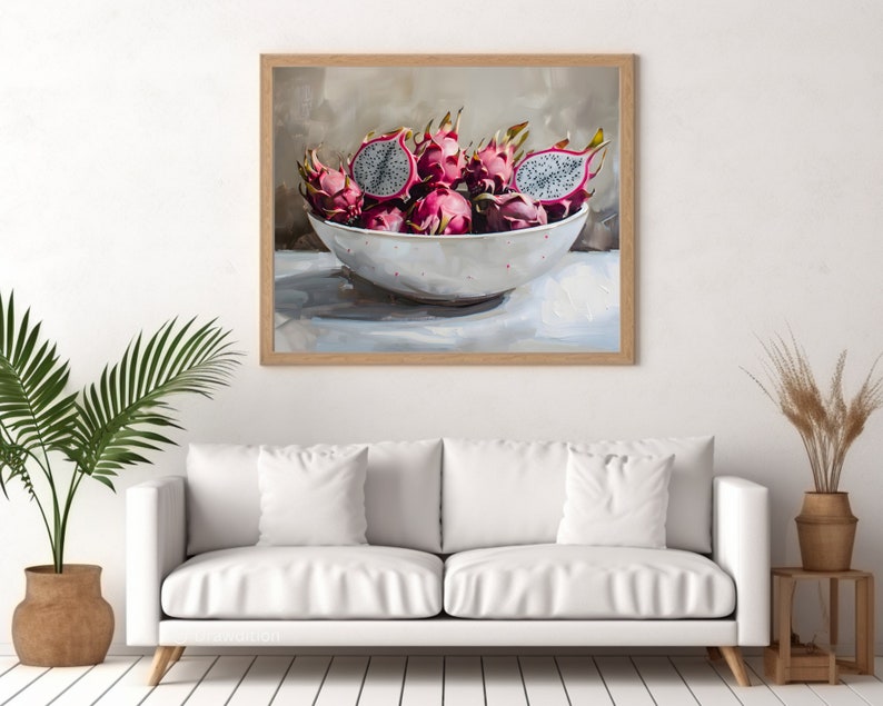 Dragon Fruit Wall Art DIGITAL DOWNLOAD Still Life Painting Still Life ...