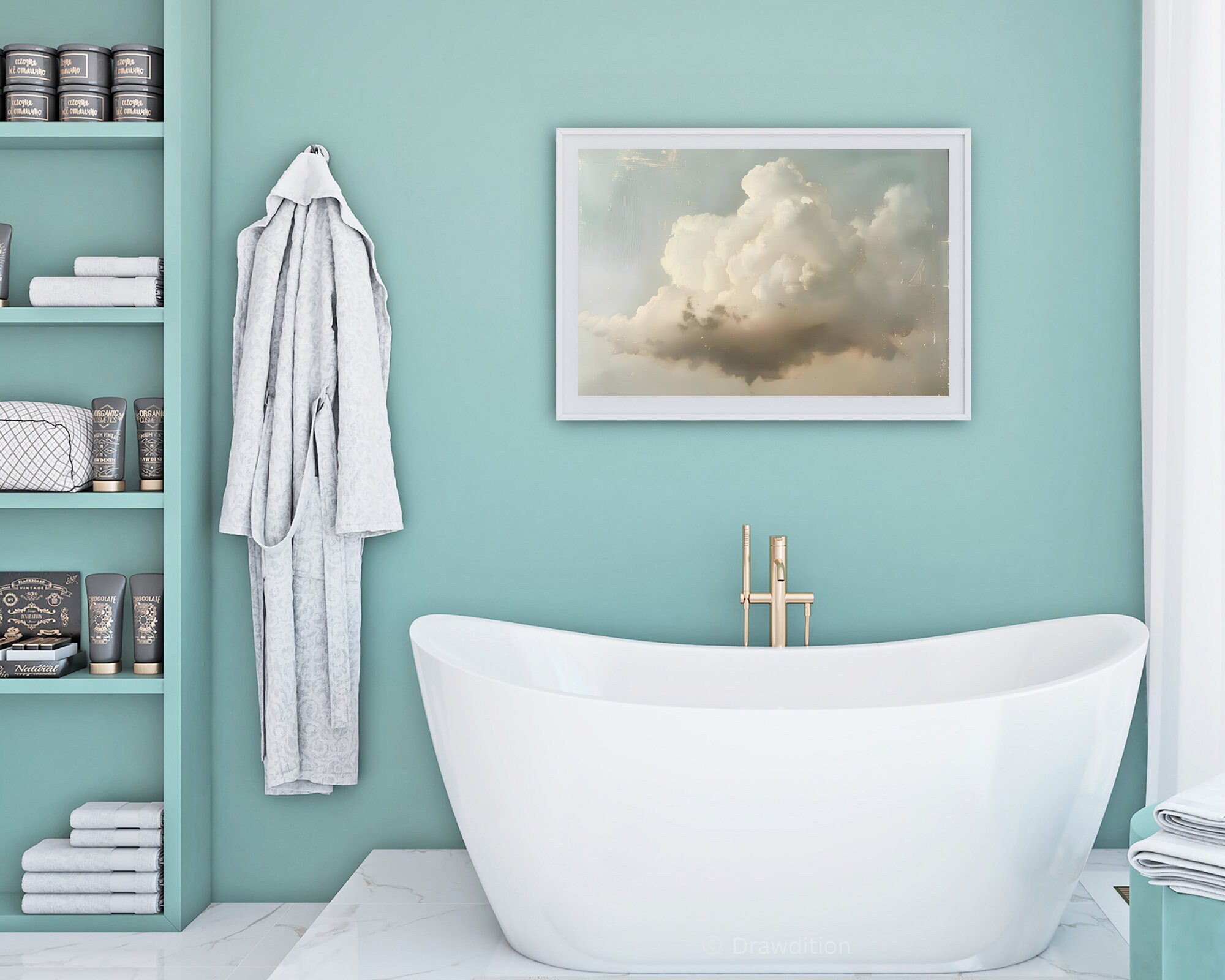 Cloud Wall Art Decor DIGITAL DOWNLOAD Cloud Art Cloud Painting Cloud ...