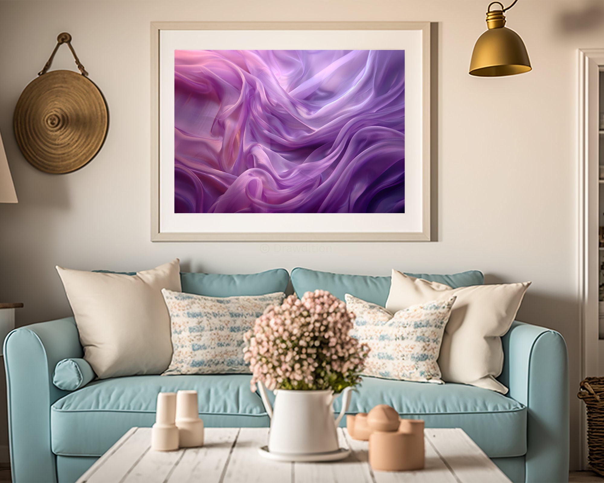 Purple Abstract Wall Art DIGITAL DOWNLOAD Purple Abstract Print Purple ...