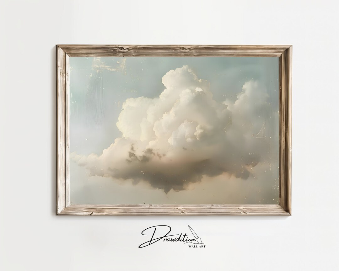Cloud Wall Art Decor DIGITAL DOWNLOAD Cloud Art Cloud Painting Cloud ...
