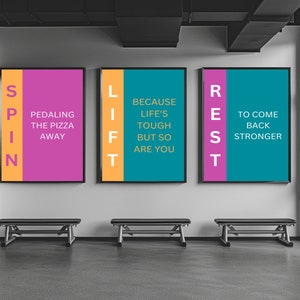 Gym Wall Art Mega Bundle DIGITAL DOWNLOAD Set of 30 Printable Home Gym ...