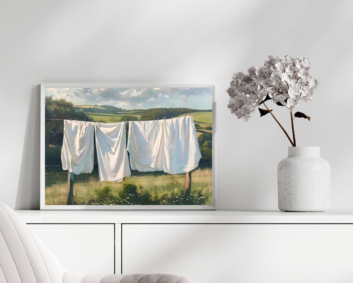 Laundry Wall Art DIGITAL DOWNLOAD Laundry Painting Laundry Printable ...