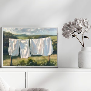 Laundry Wall Art DIGITAL DOWNLOAD Laundry Painting Laundry Printable ...