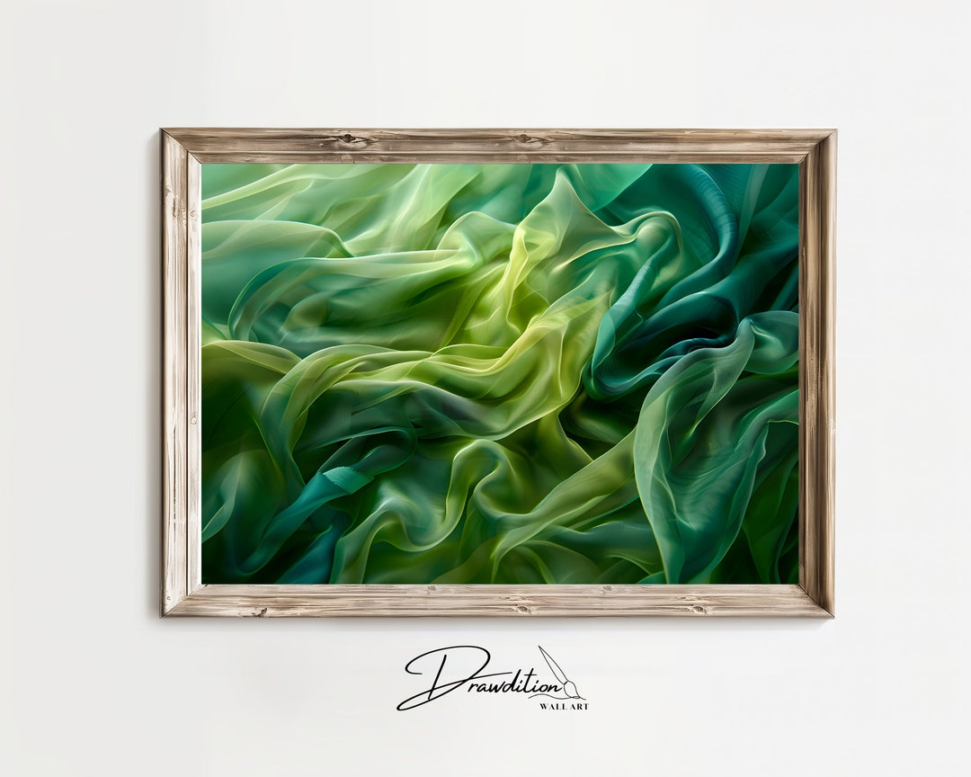 Green Abstract Wall Art DIGITAL DOWNLOAD Green Abstract Print Green Art ...