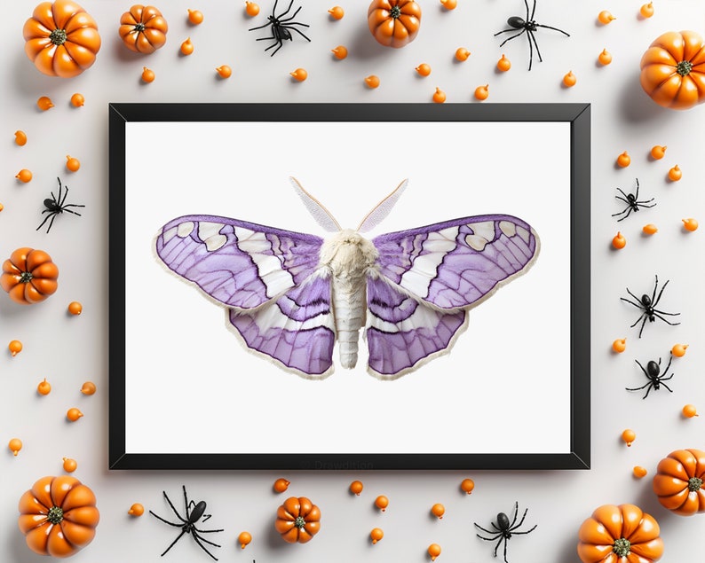 Purple Moth Wall Art DIGITAL DOWNLOAD Fall Moth Photo Autumn Moth Art ...
